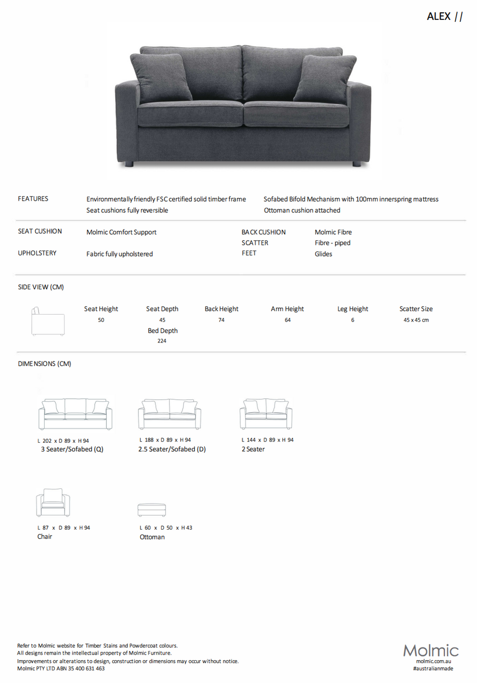 Molmic - Sofas Handmade in Melbourne. – Make Your House A Home